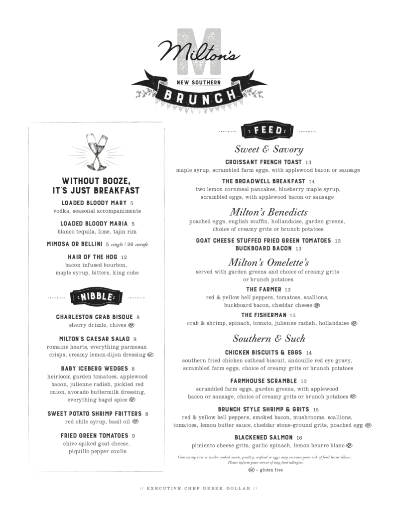 MENUS | Miltons Cuisine